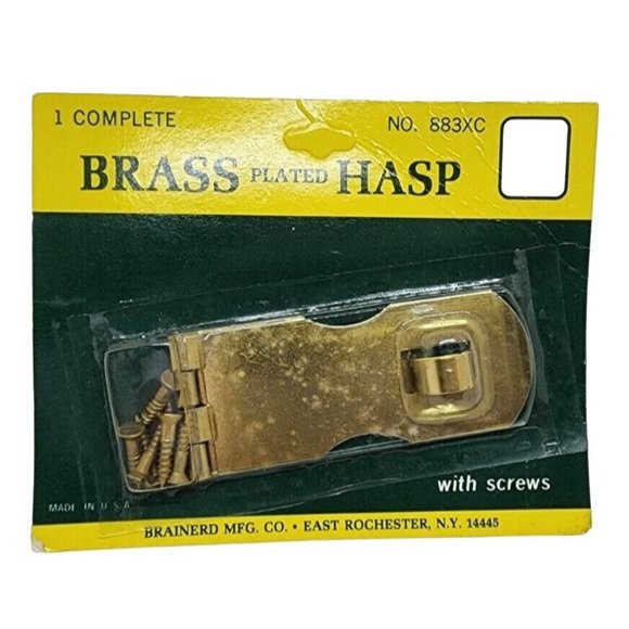 1 Complete | Other | Complete 883xc Brainerd Brass Plated Hasp With ...